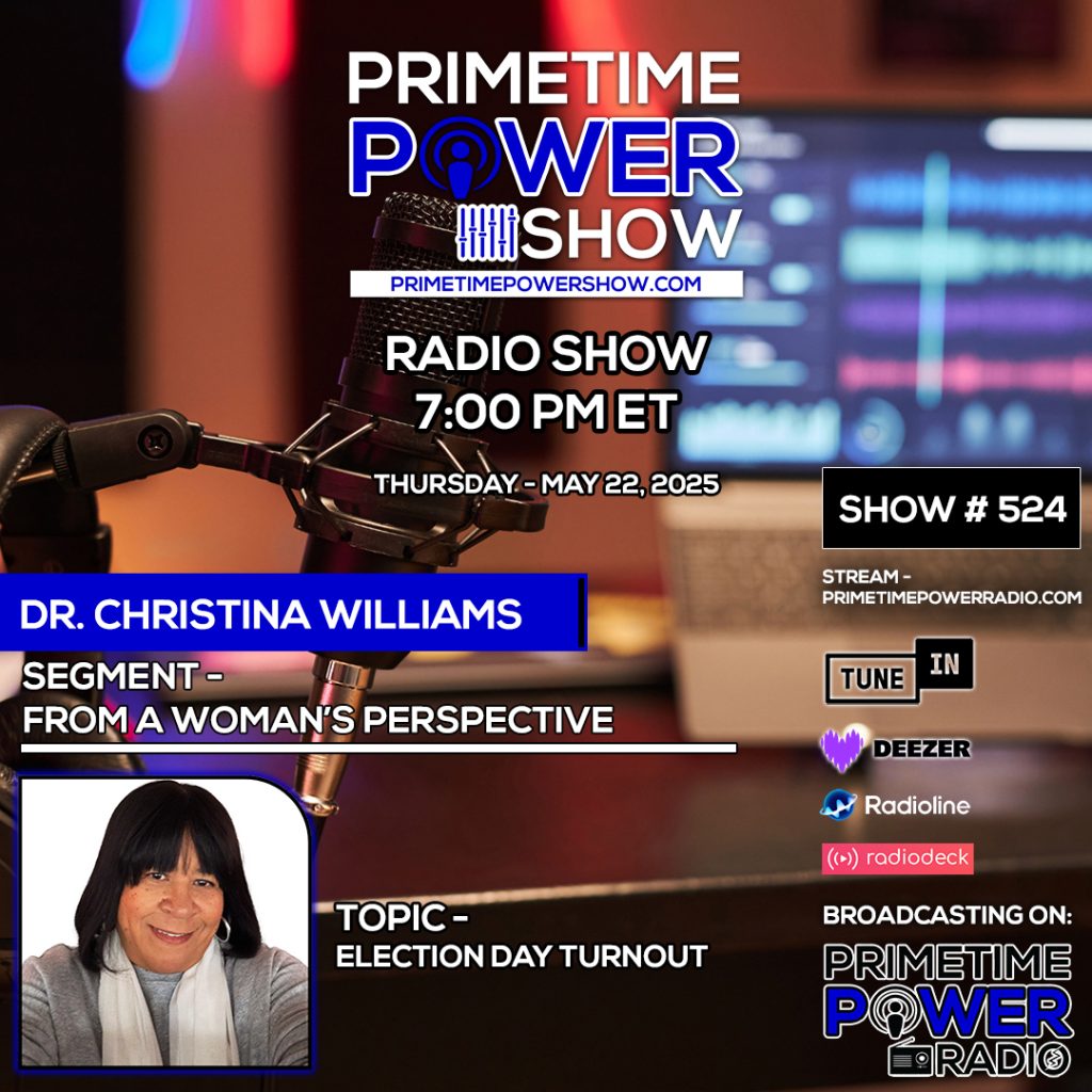 Primetime Power Show - Live weekly radio show. Thursday @ 7 PM ET.